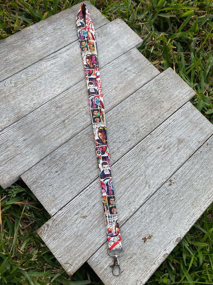 Stranger Things Keychain ID Badge Holder Lanyard Gift